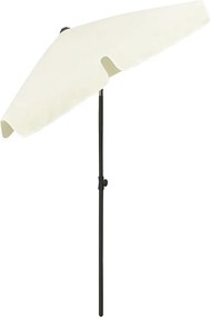 Plážový slunečník pískově žlutý 180 x 120 cm 314719