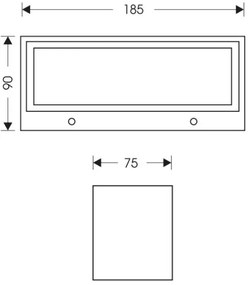 Ecolite Z1233-12W - LED Venkovní nástěnné svítidlo OSKAR LED/12W/230V 4000K IP54