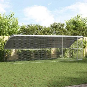 Psí kennel 3 ks Stříbrná 6 x 2 x 2 m Pozinkovaná ocel 3368329