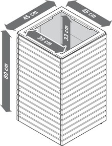 Tchibo - Truhlíky »Tinus« - barva: hnědá