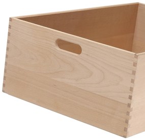 Úložný box z bukového dřeva, 60 x 40 x 21 cm