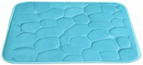 BO-MA, Protiskluzová koupelnová předložka 3D 0133 tyrkys, 50x80, modrá, koupelna