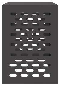 vidaXL Ochrana klimatizace Černá 100 x 50 x 70 cm Ocel