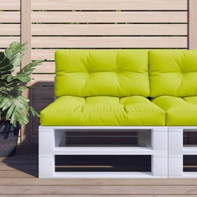 Poduška Na Palety Jasně Zelená 80 X 40 X 12 Cm Textil