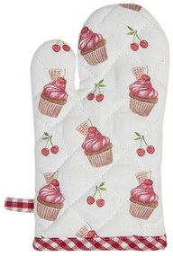 Bavlněná kuchyňská chňapka pro děti Cherry Cupcake – 12x21 cm