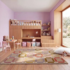 Ručně tkaný vlněný koberec v přírodní barvě 200x290 cm Quadro Wool – Flair Rugs
