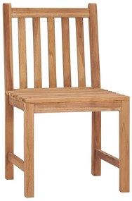 Zahradní židle s poduškami 4 ks masivní teak - Default Title