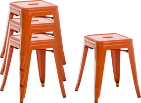 Sada 4 ks stolička Armin – oranžová
