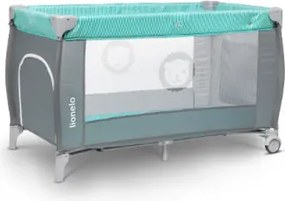 LIONELO Postýlka cestovní Sven Plus Turquoise Grey