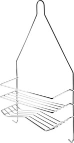 Koupelnová polička CARL SILVER 25x45,5 cm stříbrná