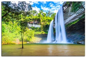 Obraz na plátně - Huai Luang vodopád 1228A (75x50 cm)