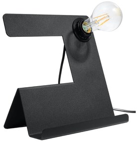 Stolní lampa Incline, černé tělo svítidla