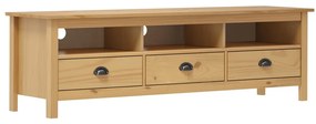 TV stolek Hill medově hnědý 158x40x47 cm masivní borové dřevo 288927