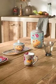 Pip Studio Blooming Tales hrneček 180ml, khaki (Malý květinový hrnek )