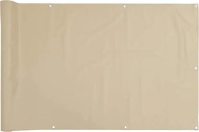 Balkónová zástěna béžová 90 x 300 cm oxfordská látka 134940