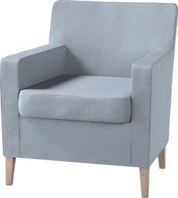 Potah na křeslo IKEA Karlstad barva modrá látka pletený vzor