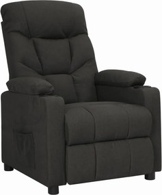 Polohovací křeslo černé textil 339084