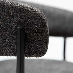 Černá jídelní židle s područkami Reboot – DAN-FORM Denmark