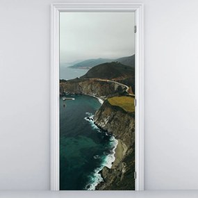 Fototapeta na dveře - Útes v oceánu (95x205cm)