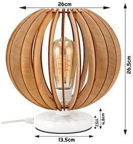 BERGE LED stolní lampa 1xE27 DENSIBLE BALL