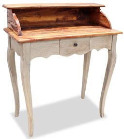 Psací stůl z masivního recyklovaného dřeva, 80 x 40 x 92 cm