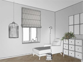 ZEBRA Shop ROLETA ŘÍMSKÁ VZOR / EF 03 Výška: 100, Šířka: 80, Strana ovládání: vpravo