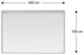 Magnetická tabule 200 x 100 cm ALLboards CERAMIC CER2010