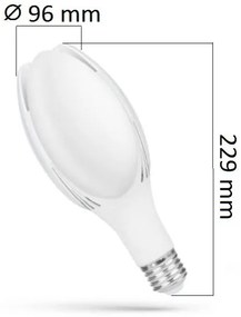 LED žárovka E27 50W 5200lm, denní, ekvivalent 400W