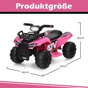 Costway Elektrická dětská čtyřkolka s úložným prostorem Mini