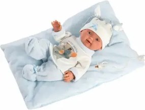 Llorens 26311 NEW BORN CHLAPEČEK - realistická panenka miminko s celov