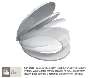 Mereo WC sedátko samozavírací duroplast bílá CSS112S