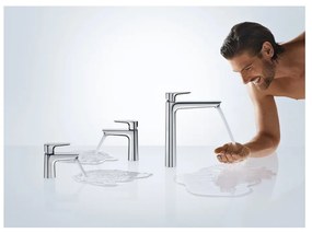 Hansgrohe Talis E - Páková umyvadlová baterie 80 LowFlow s odtokovou soupravou s táhlem, chrom 71705000