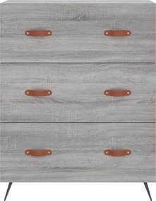 Skříň highboard šedá sonoma 69,5 x 34 x 180 cm kompozitní dřevo 3189355