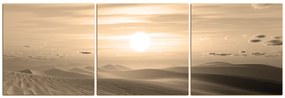 Obraz na plátně - Pouštní západ slunce - panoráma. 5917B (120x40 cm)