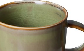 Mechově zelený porcelánový hrnek Chef - 12*9*8 cm / 320 ml