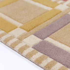 Ručně tkaný vlněný koberec v přírodní barvě 200x290 cm Quadro Wool – Flair Rugs