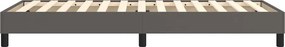 Rám postele s boxspringem šedý 80 x 200 cm umělá kůže 3120668