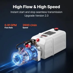 Hydraulické čerpadlo 7 l, Maximální přetlak 22 MPa VEVOR