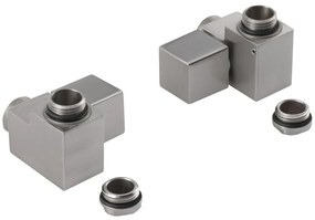 Sapho Cube Combi připojovací sada ventilů ruční rohová pravá nerez CP562S