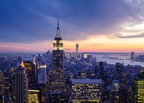 Fototapeta na míru Manhattan Při Západu Slunce | Vliesová fototapeta na zed' | DFTNXXL2413