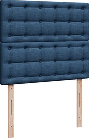 Box spring postel s matrací modrá 120x200 cm textil 3292775