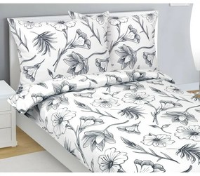 Bellatex Flanelové povlečení Ibišek, 140 x 220 cm, 70 x 90 cm