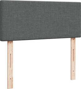 Box spring postel s matrací tmavě šedá 120x200 cm textil 3287417
