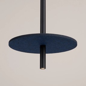 Sollux Lighting Závěsná lampa FELTRO 1 černá/tmavě modrá