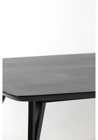 Jídelní stůl QUENZA 200x100x76cm, dřevo akácie, matný černý Light@Living 6761512