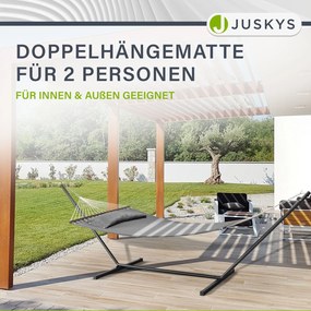Juskys Houpací síť Cata se stojanem Barva: světle šedá