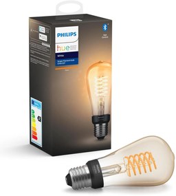 Led žárovka philips hue white filament 7w e27 st64