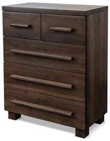 Komoda 80 dýha TYP A Barva: Teak, Rozměr: KOMODA 80 DÝHA HL