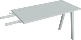 Hobis Kancelářský stůl k řetězení Hobis UEA 1200RU, deskaakát, bílá RAL 9016