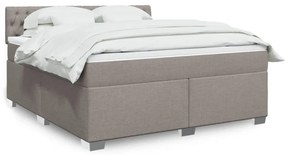 Box spring postel s matrací taupe 180x200 cm textil 3285978